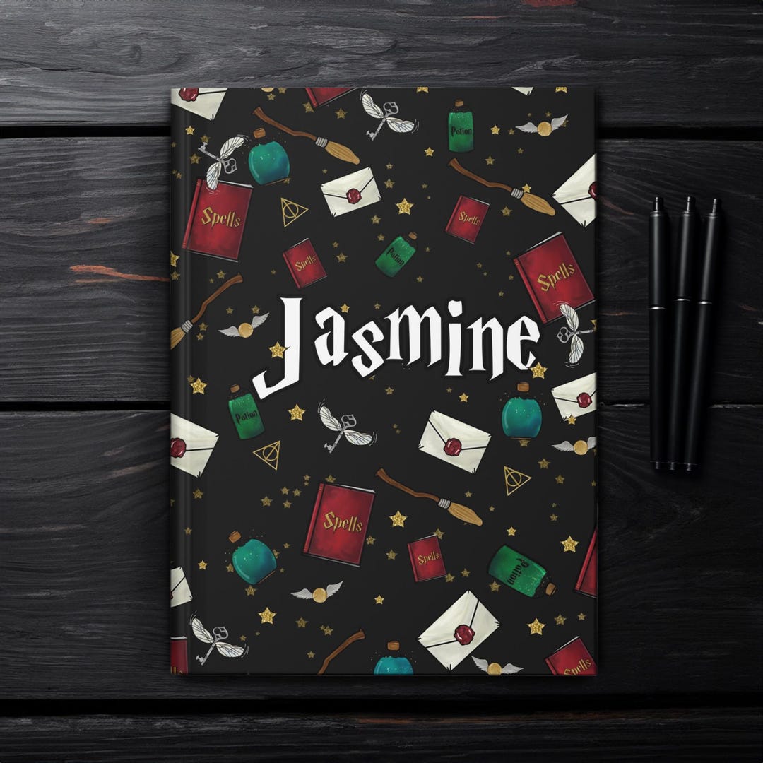 Personalized Hardcover Journal. Custom Magic Wizard Writing Journals ...