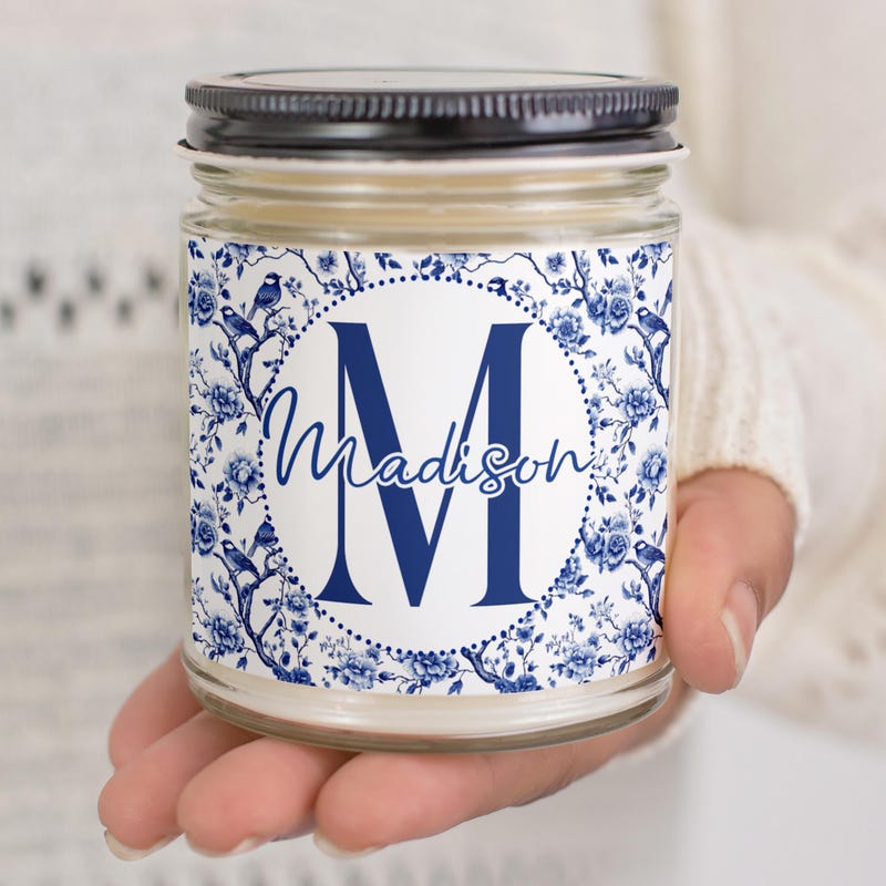 Monogram Candle - Etsy