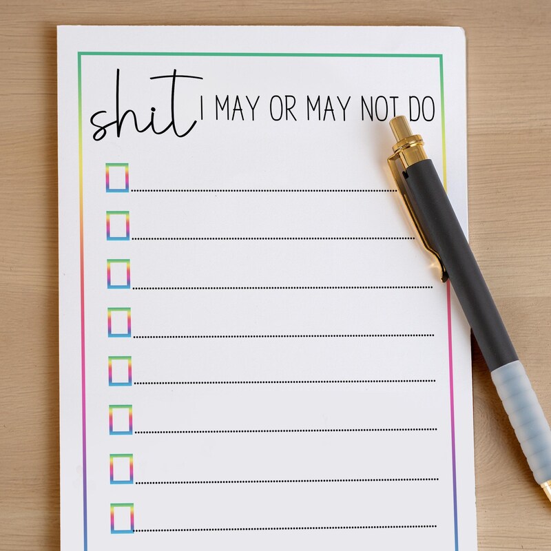 Funny to Do List - Etsy