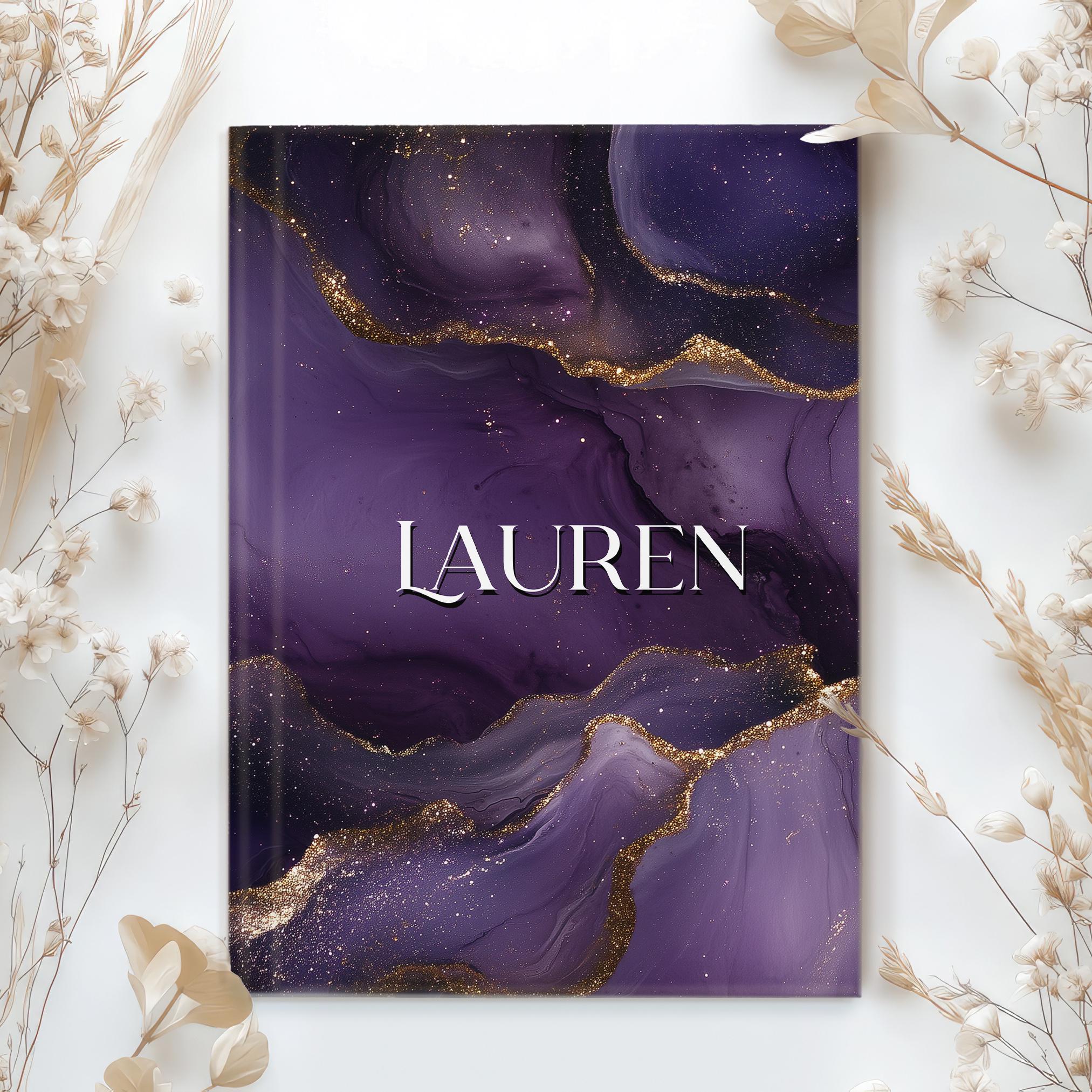 Custom Hardcover Journal Notebook, Personalized Women Writing Notebooks ...