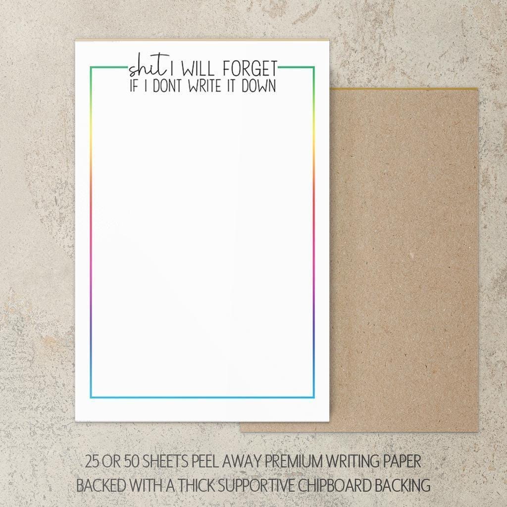 Funny Notepad, Custom Funny Stationery, Funny Notepad Gifts, Shit I ...
