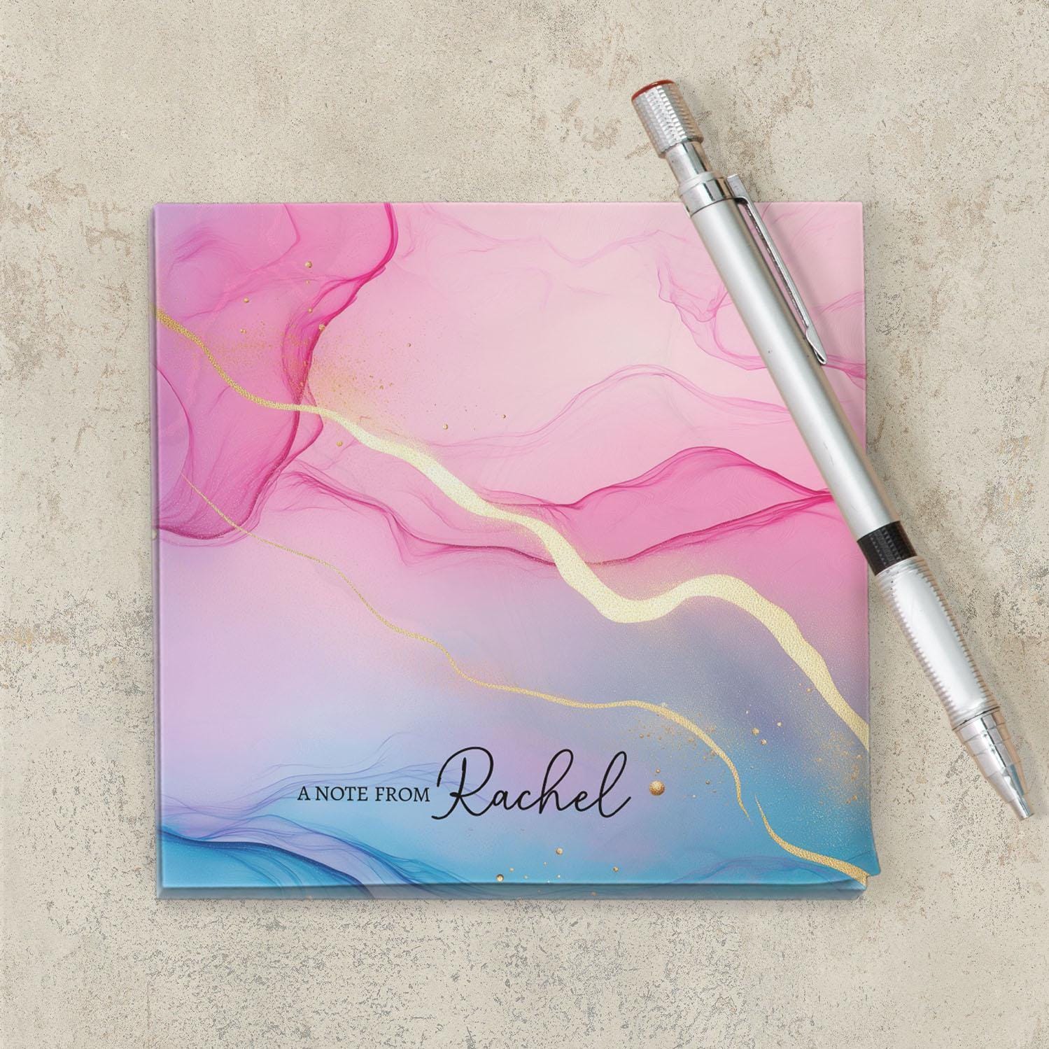 Personalized Post-it® Note Pads, Custom Notepad, Name Stationery ...