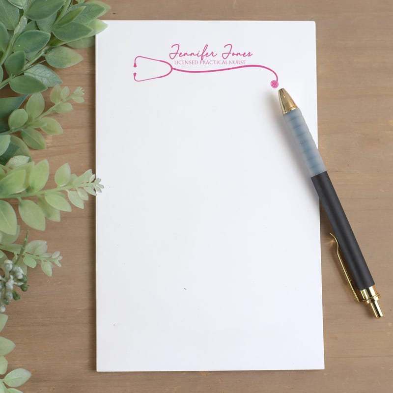 Notepad Nurse Personalized - Etsy