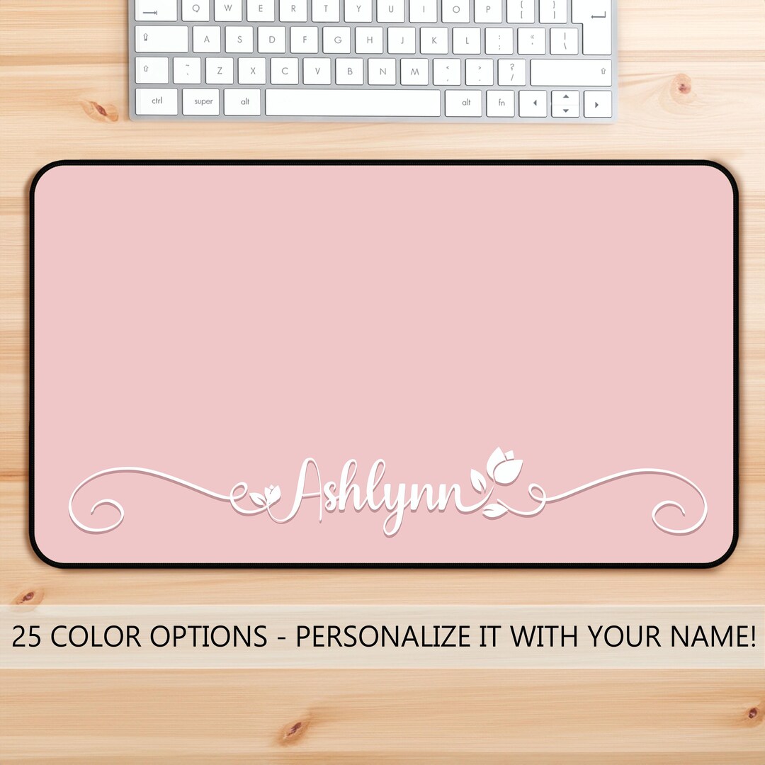 Custom Desk Mat Mousepad With Name, Large Modern Desktop Mats, Colorful ...