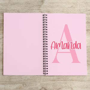 Personalized Notebook, Custom Kids Monogram Name Journal Sketchbook - Etsy