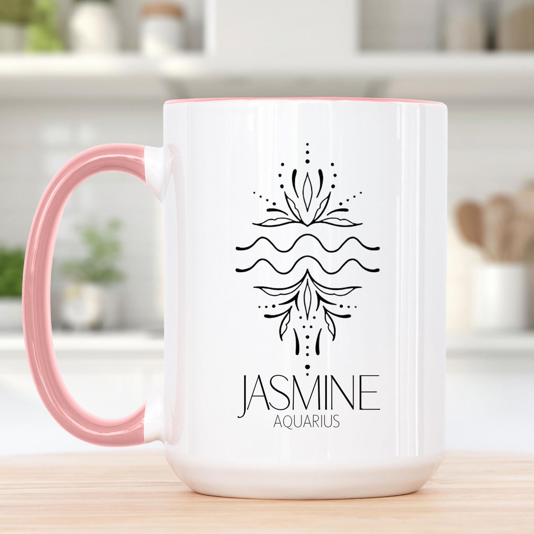 Personalized Zodiac Mug, Custom Aquarius Coffee Cup With Name ...