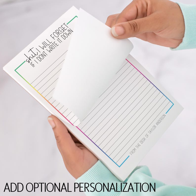Funny Notepad, Custom Funny Stationery, Funny Notepad Gifts, Shit I ...