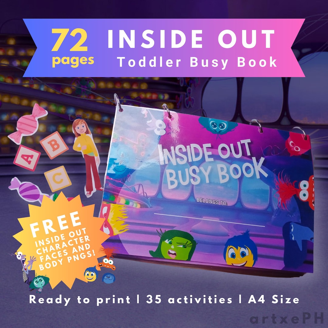 INSIDE OUT Toddler Busy Book | Printable Learning Binder | Preschool ...