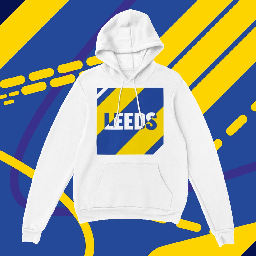 LEEDS HOODIE / Sweatshirt Jersey Hooded Jumper Pullover / Football ...