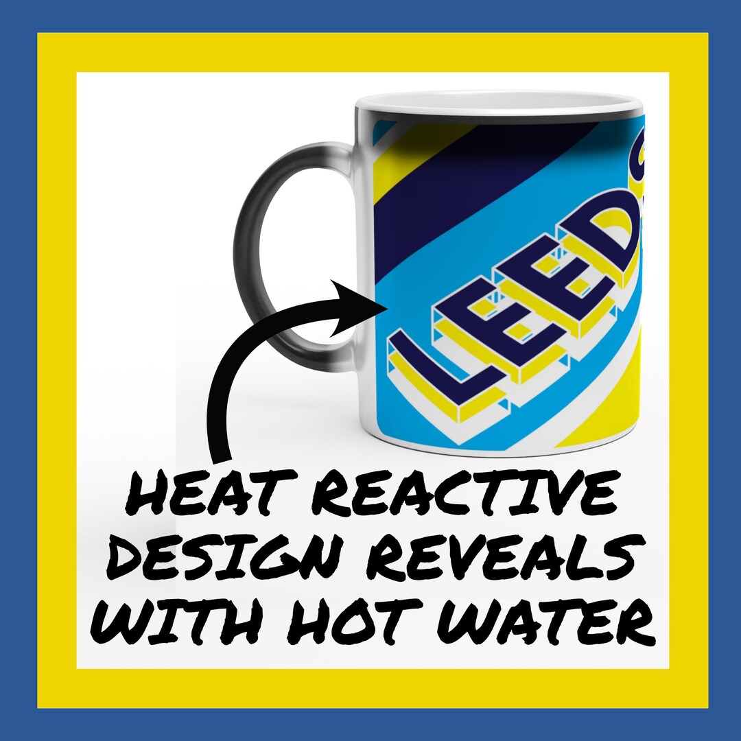 LEEDS Cup / Heat Reactive Magic Mug / Ceramic 11oz / Best Leeds Gift - Etsy