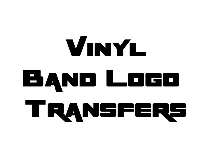 Band Logos Vinyl Heat Transfer iron On - Etsy
