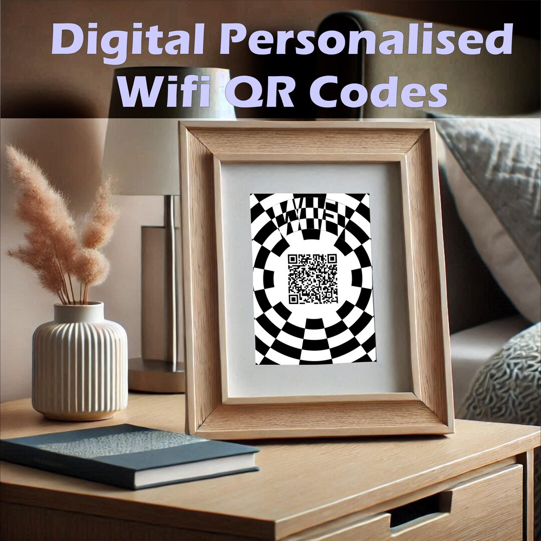 Digital Download - Custom Wifi QR Code - Design 1 - Etsy