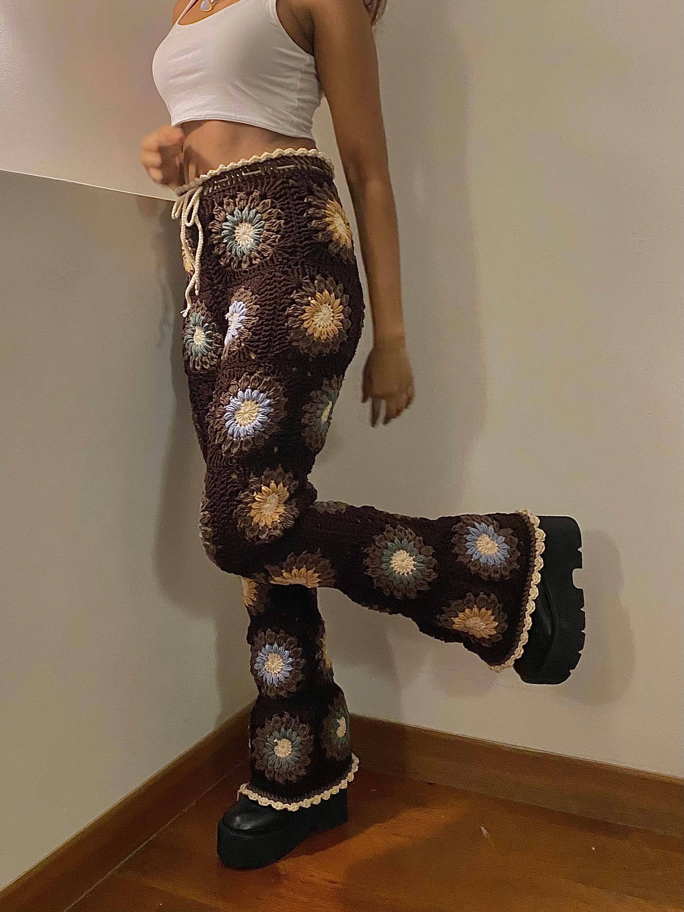 Solar Flares - Crochet PDF Retro Bell Bottoms Pattern - Etsy UK