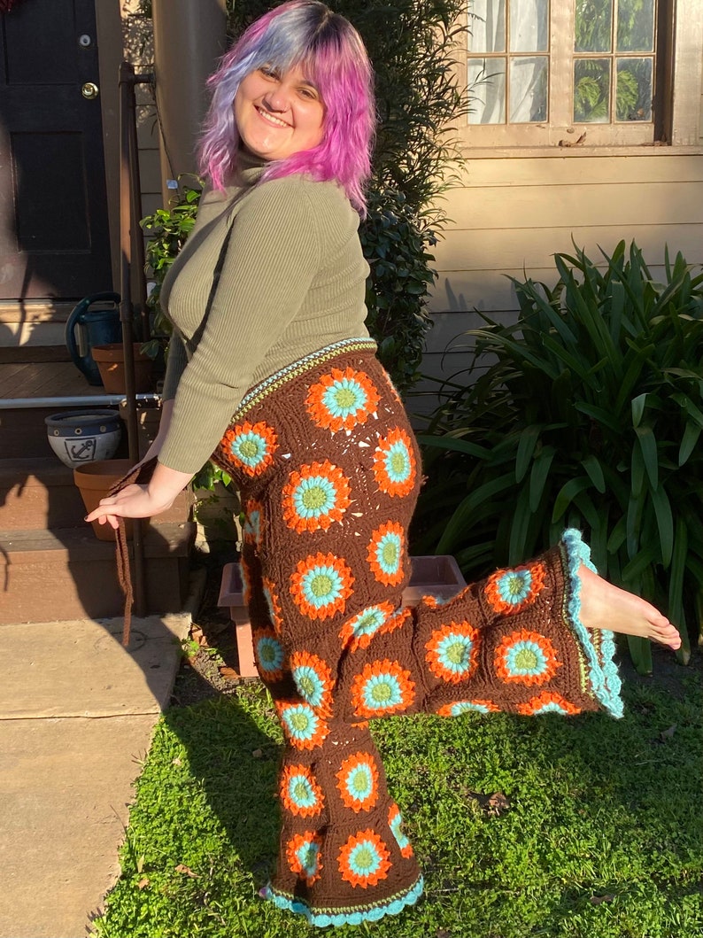 Solar Flares - Crochet PDF Retro Bell Bottoms Pattern - Etsy