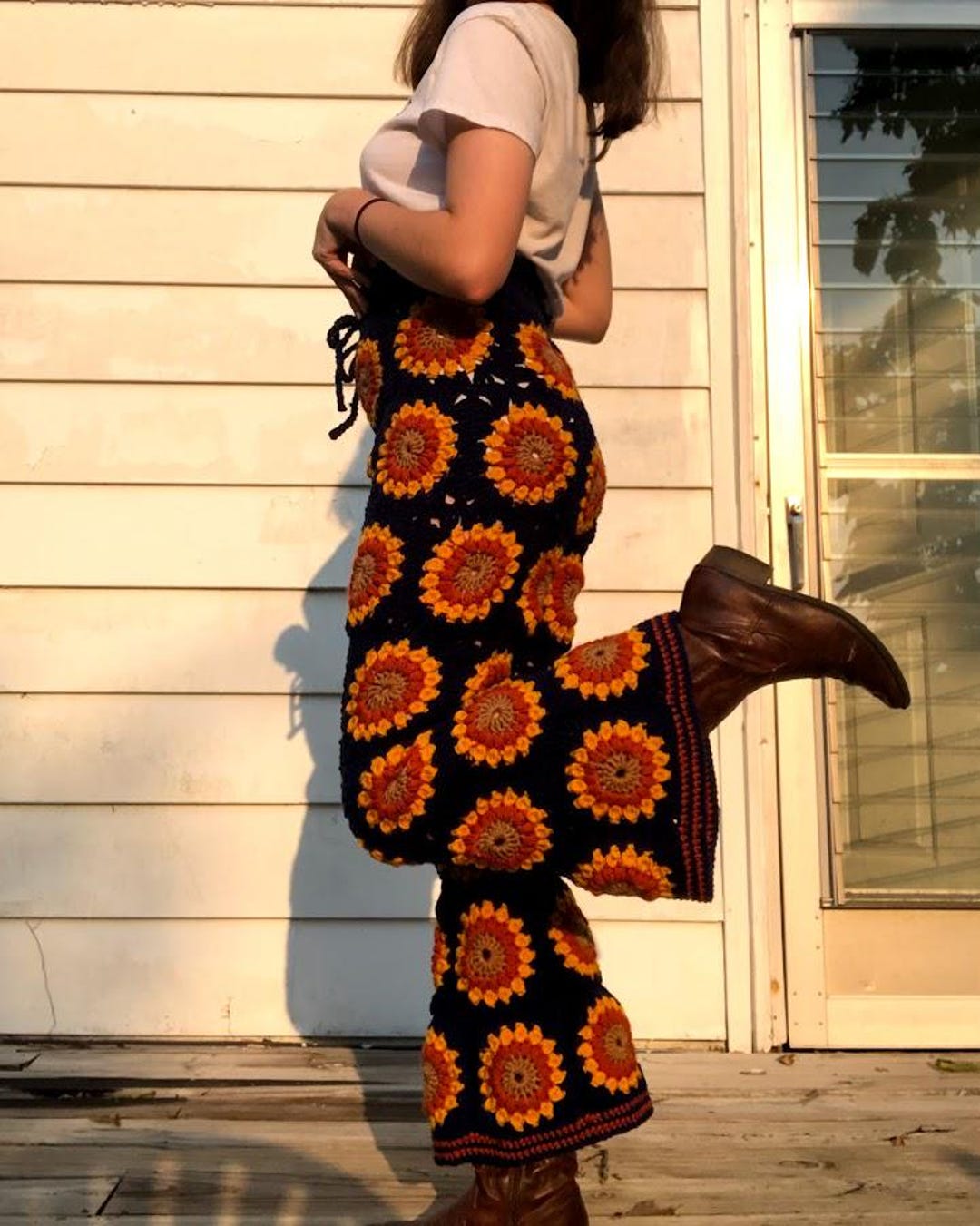 Solar Flares - Crochet PDF Retro Bell Bottoms Pattern - Etsy