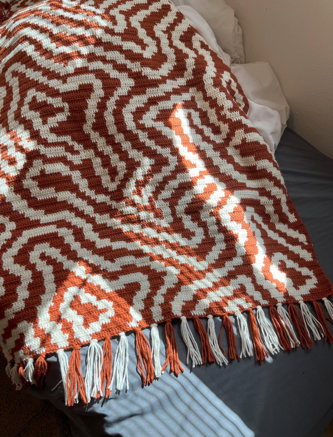 Squiggle Me This Blanket - Crochet PDF Throw Pattern - Etsy