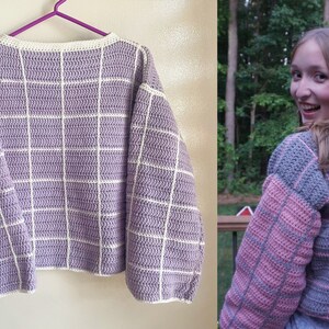 Crochet off the Grid Sweater PDF Pattern - Etsy