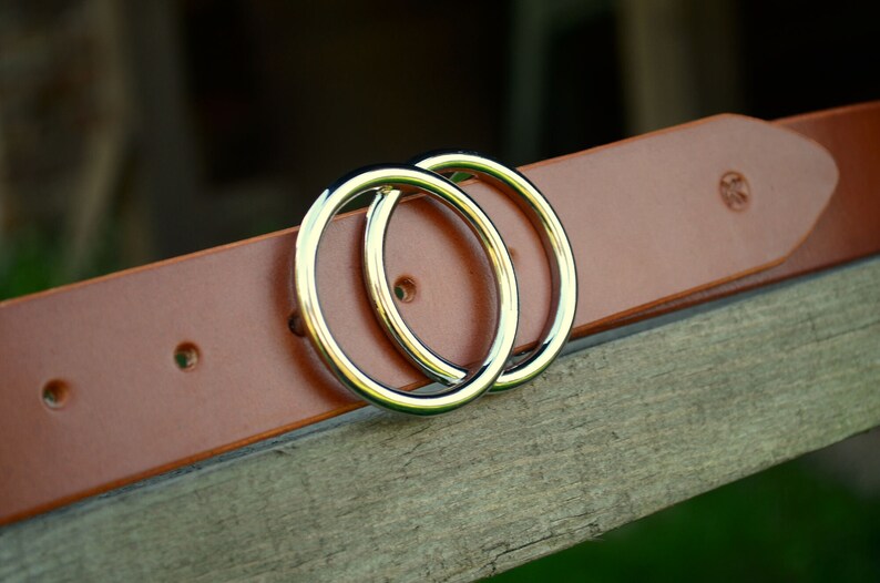 Handcrafted Leather Belt, Double Ring Buckle, Free Shipping, Handmade ...