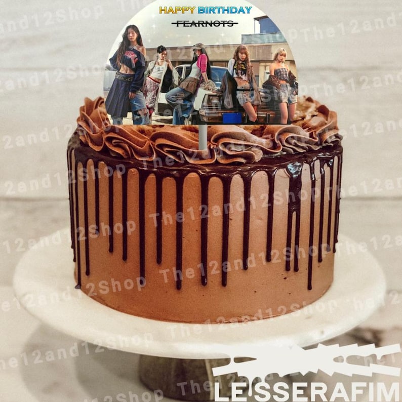 Le Sserafim Hot Birthday Cake Topper Printable - Etsy