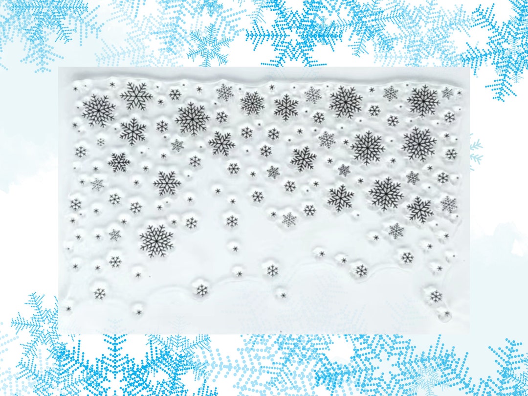 Clear Stamps Snow Flakes Transparent Stamp Winter Stamp Scrapbooking ...