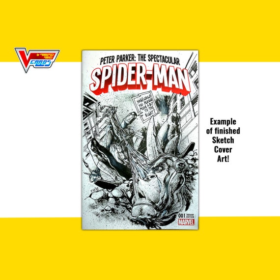 Custom Marvel Sketch Cover Commission by Artist Panagiotis | Etsy