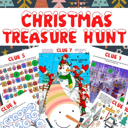 Winter Scavenger Hunt for Kids Winter Treasure Hunt Outdoor - Etsy