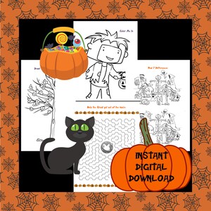 Halloween Activity Pack 1 Themed Printable Print at Home Activities ...