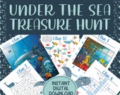 Outdoor Under the Sea Ocean Treasure Hunt Kids Printable - Etsy