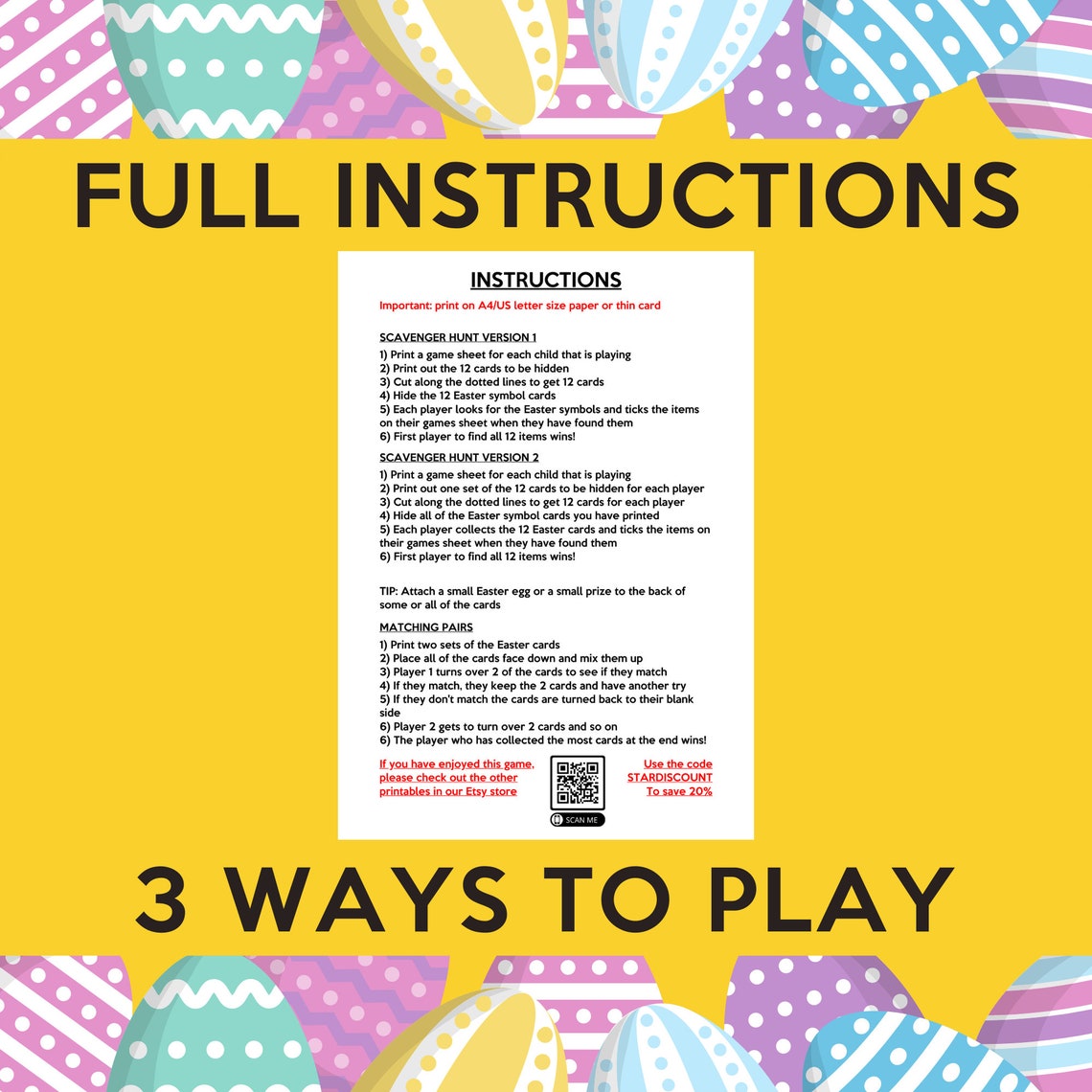 Printable Catholic Easter Scavenger Hunt for Kids Print at Home Church ...