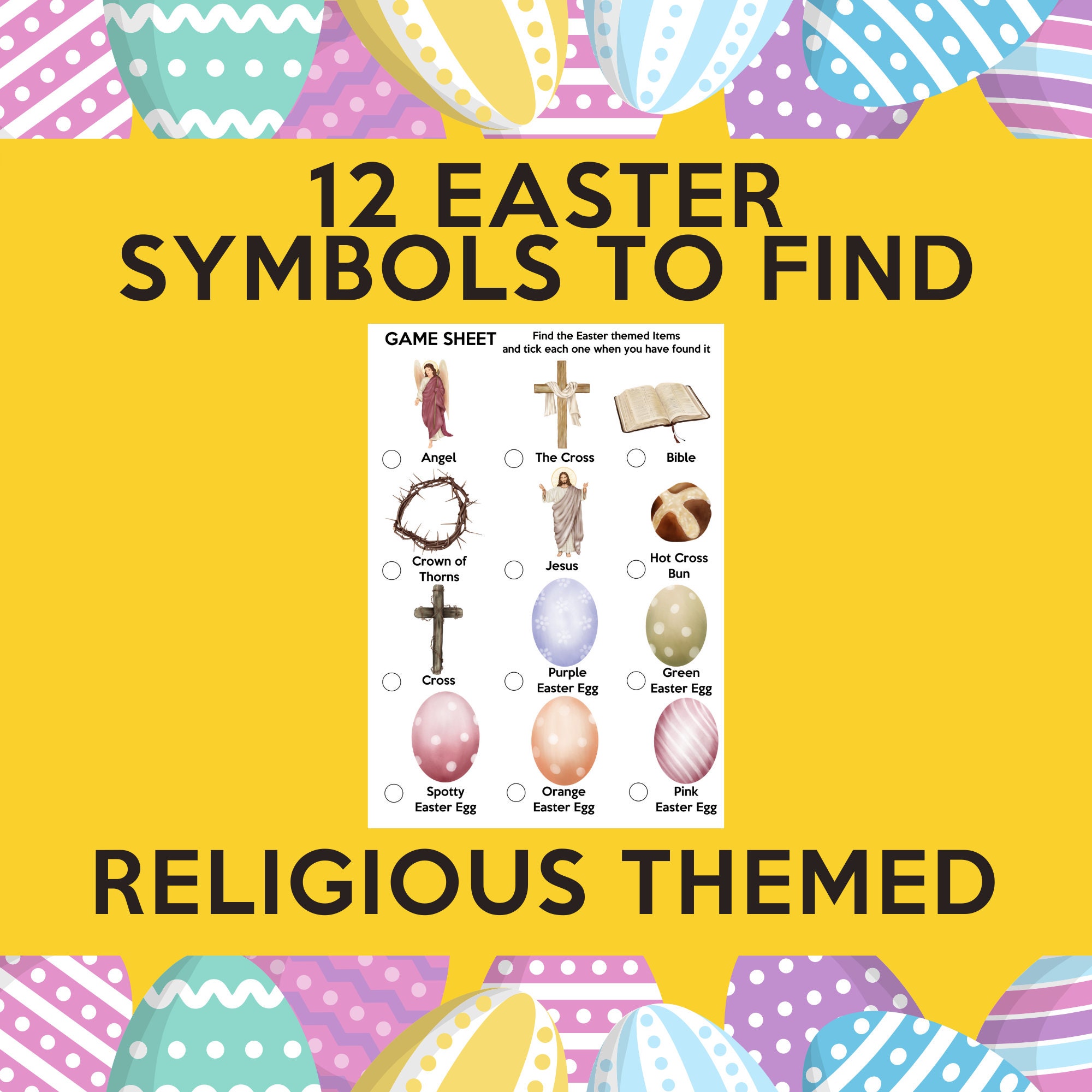 Printable Catholic Easter Scavenger Hunt for Kids Print at Home Church ...