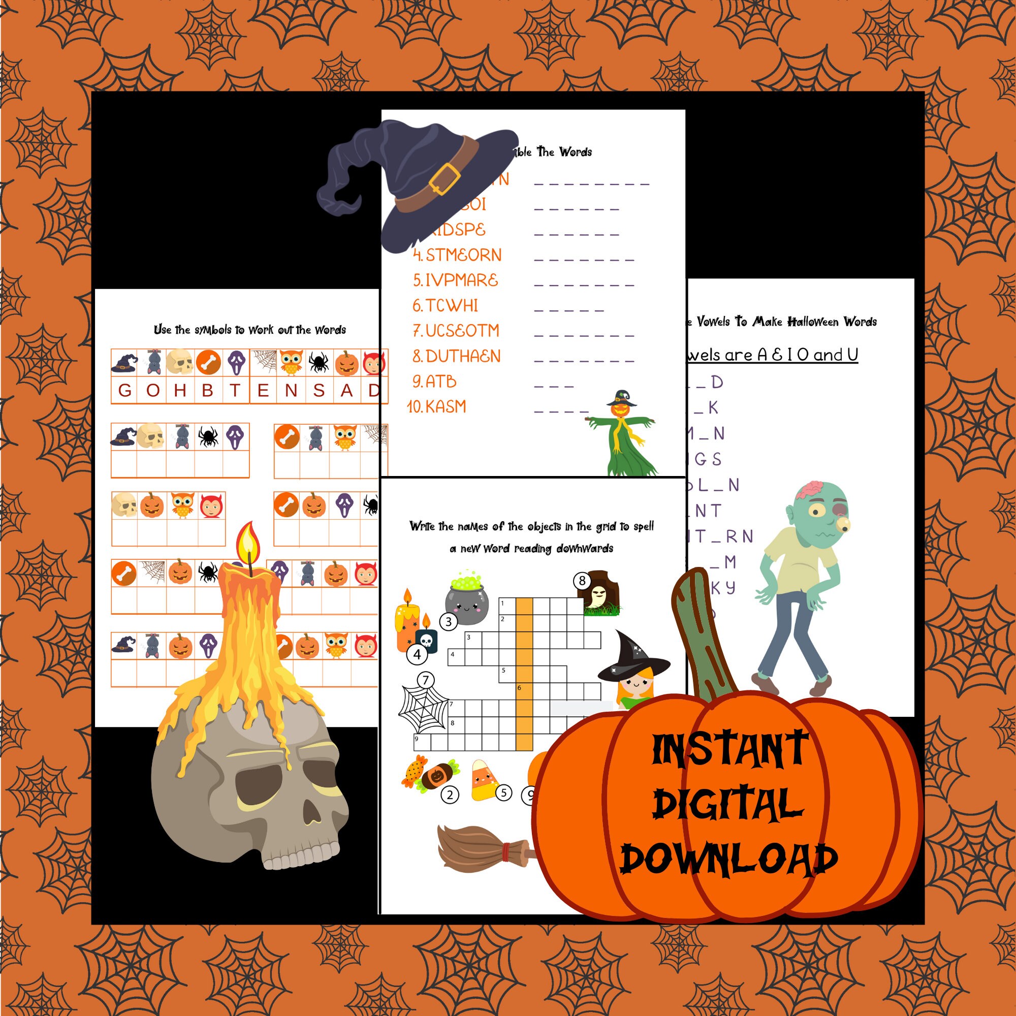 Halloween Activity Pack 1 Themed Printable Print at Home - Etsy