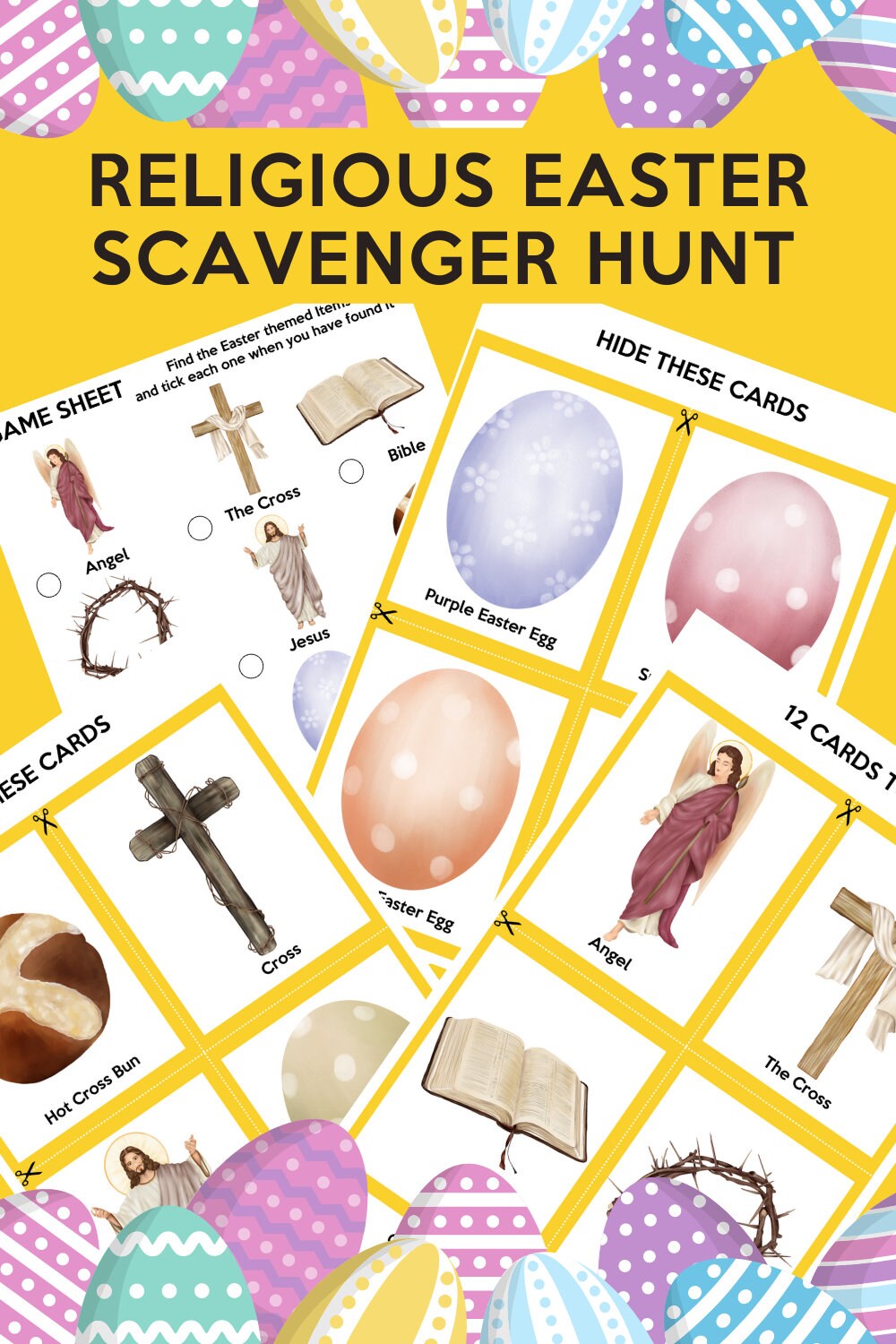Printable Catholic Easter Scavenger Hunt for Kids Print at Home Church ...