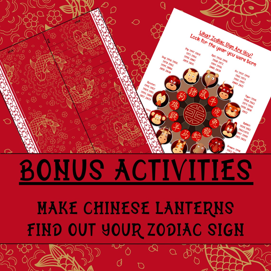 Indoor Chinese Lunar New Year Treasure Hunt for Kids Printable Puzzle ...