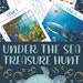 Outdoor Under the Sea Ocean Treasure Hunt Kids Printable Puzzle ...