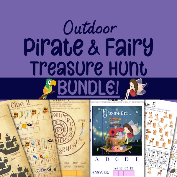 Pirate Treasure Hunt Escape Game for Kids Printable Treasure Hunt ...