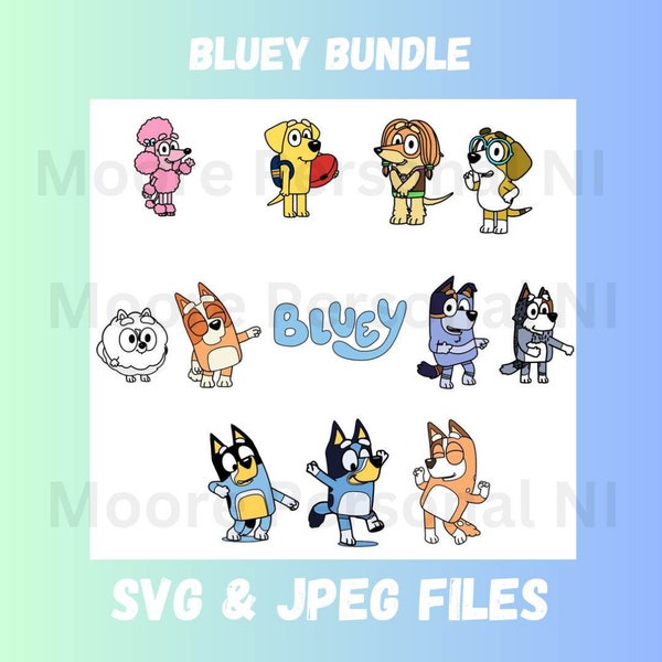 Bluey Svg Logo - Etsy