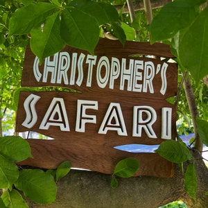 Birthday Safari Sign, Safari Birthday, Personalized Safari Birthday ...