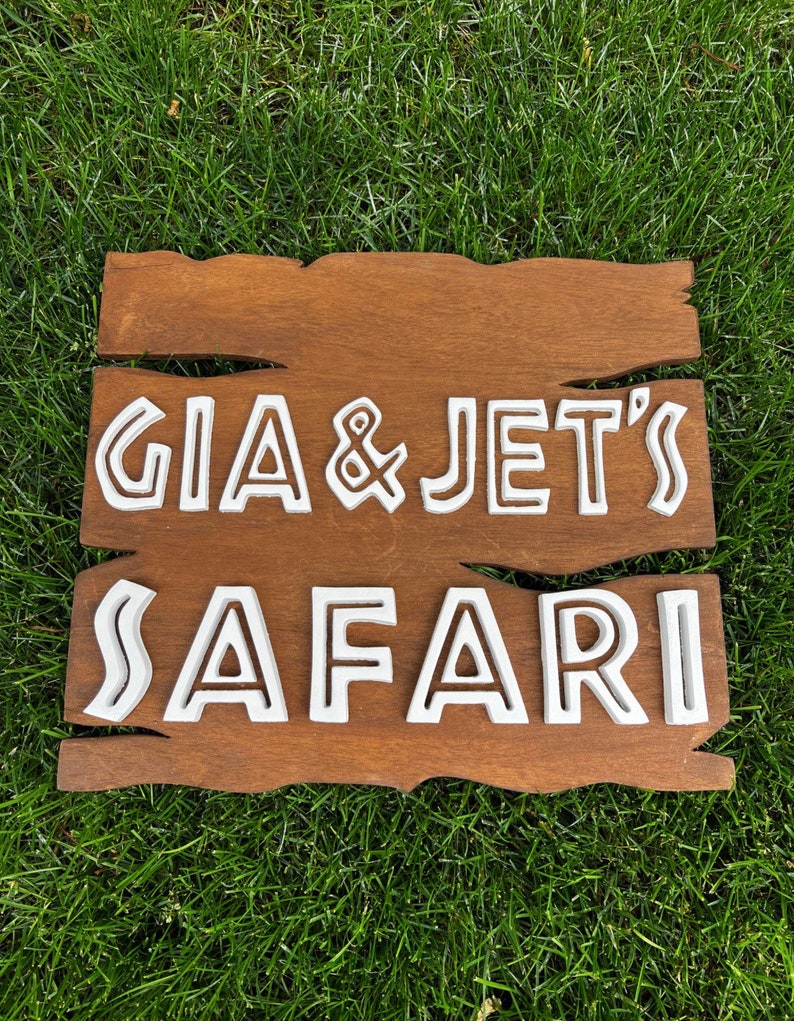 Birthday Safari Sign Safari Birthday Personalized Safari - Etsy