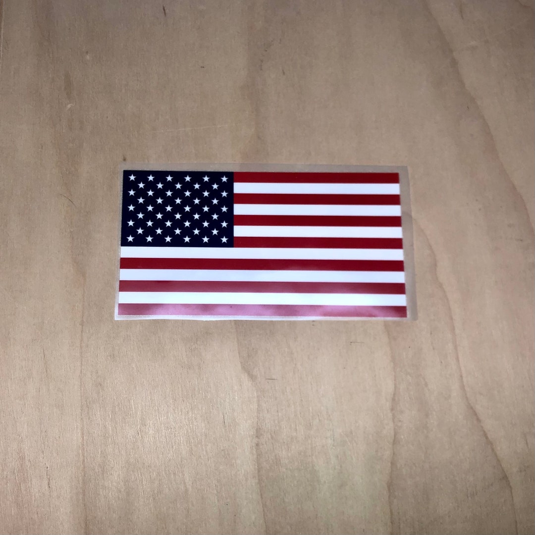 USA Flag Heat Transfer 5.69" X 3" (pack of 5) - Etsy