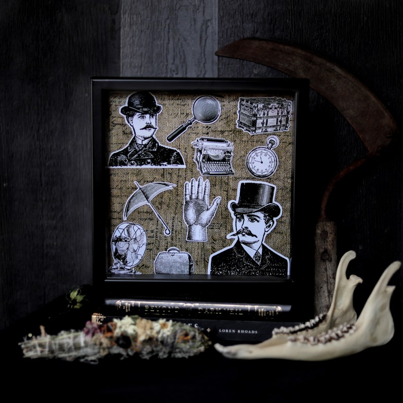 Sherlock Holmes Shadow Box - Etsy