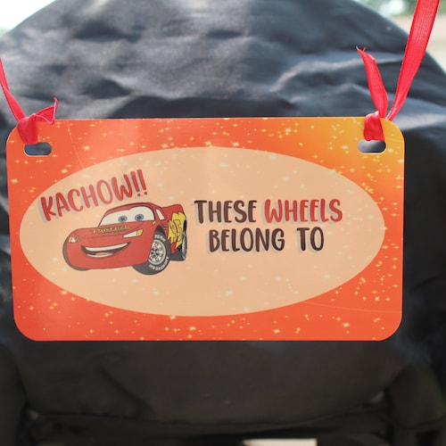 Car Inspired Stroller Tag Sign - Etsy