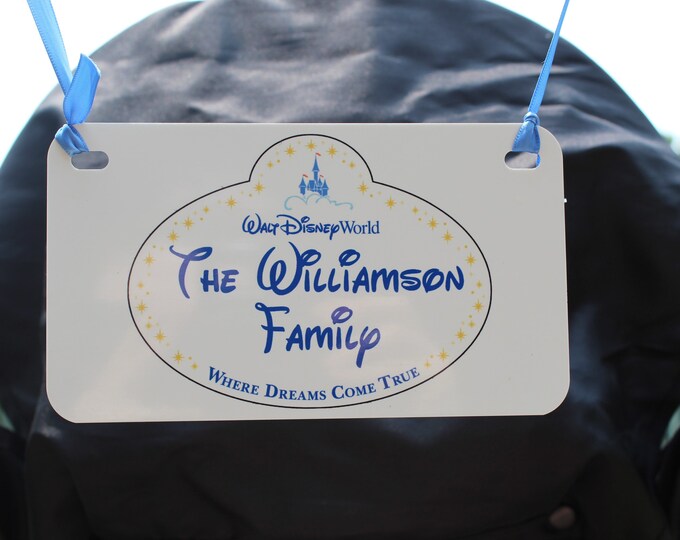 Cast Member Name Tag Theme Stroller Tag Sign - Etsy