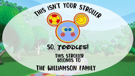 Oh Toodles Stroller Tag Sign - Etsy
