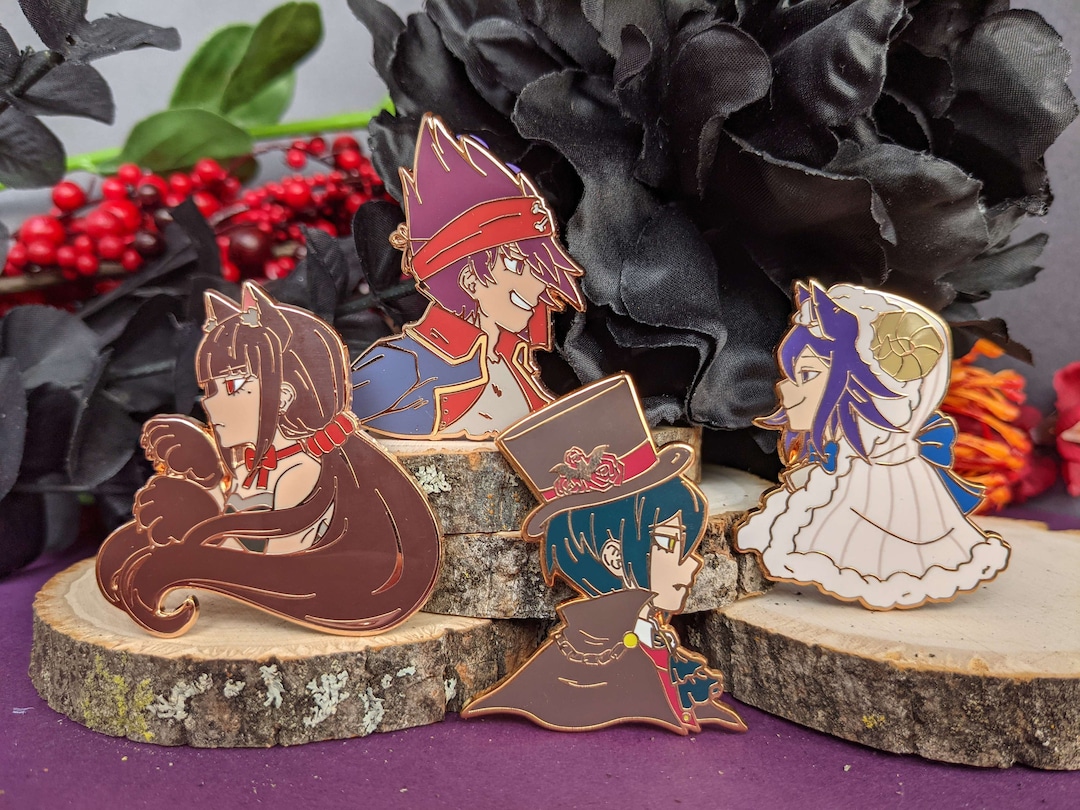 Danganronpa V3 Halloween Enamel Pins (kokichi, Shuichi, Kaito, & Maki ...