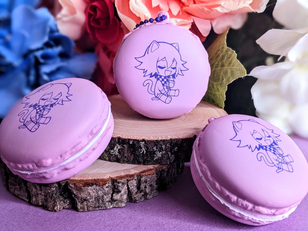 Cat Kokichi Squishy Macaron Charm - Etsy
