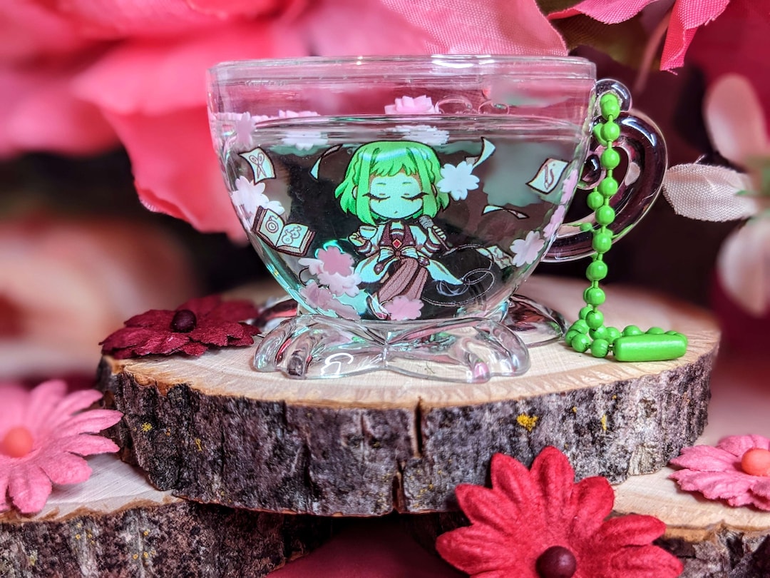 TBHK Sakura Teacup Charm - Etsy