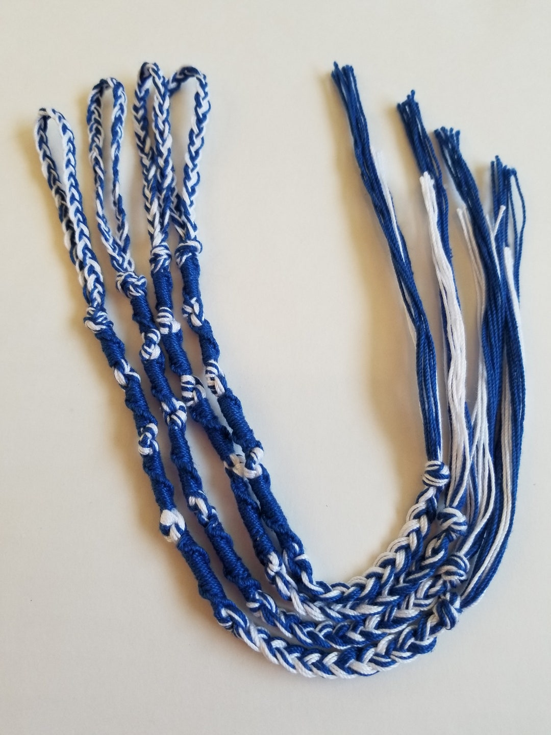 Judah* Royal Blue /white Tzitzit, Tassels, Set of 4 Bar Mitzvah Gift ...