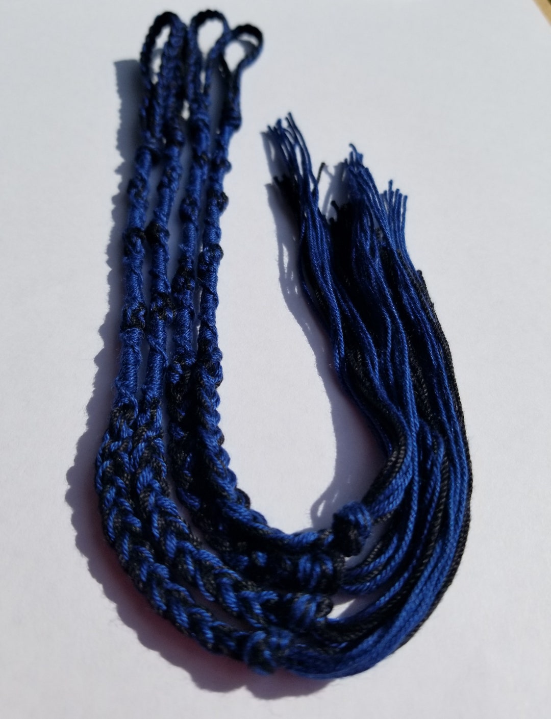 Benjamin* Navy Blue/black Tzitzit, Tassels, Set of 4, Bar Mitzvah and ...