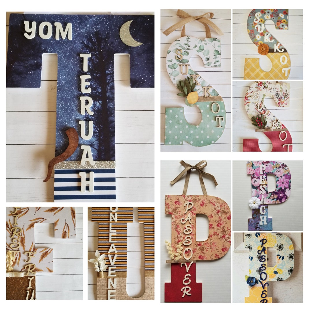 Custom Biblical Feast/appointed Time Letter Décor, Wall or Door Hanging ...