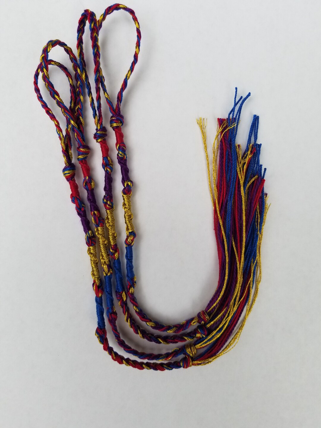 Tabernacleroyal Blue/red/royal Purple/gold Tzitzit, Tassels, Set of 4 ...